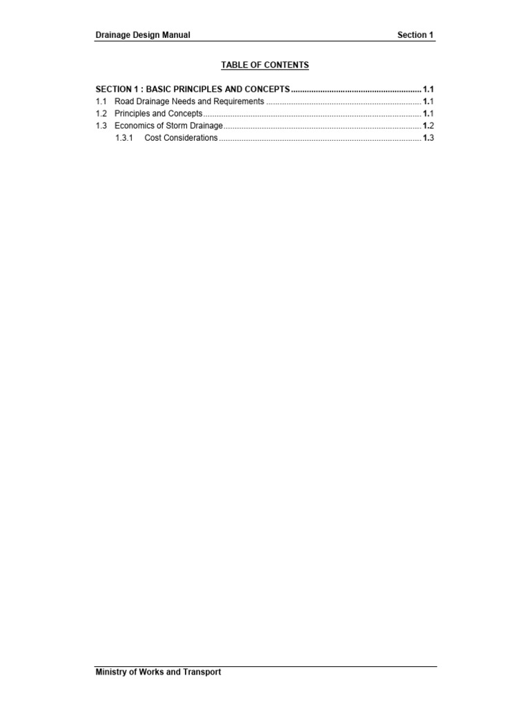 Basic Principles and Concepts of Drainage | PDF | Storm Drain | Stormwater