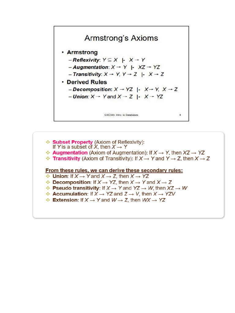 Amstrong Axiom | PDF