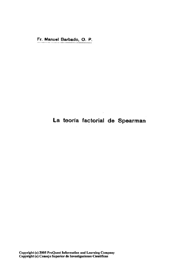 Teoria Bifactorial | PDF