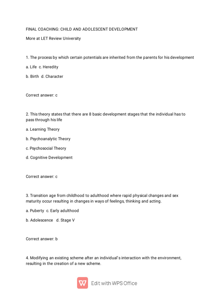 Final Coaching Prof Ed #1 | PDF