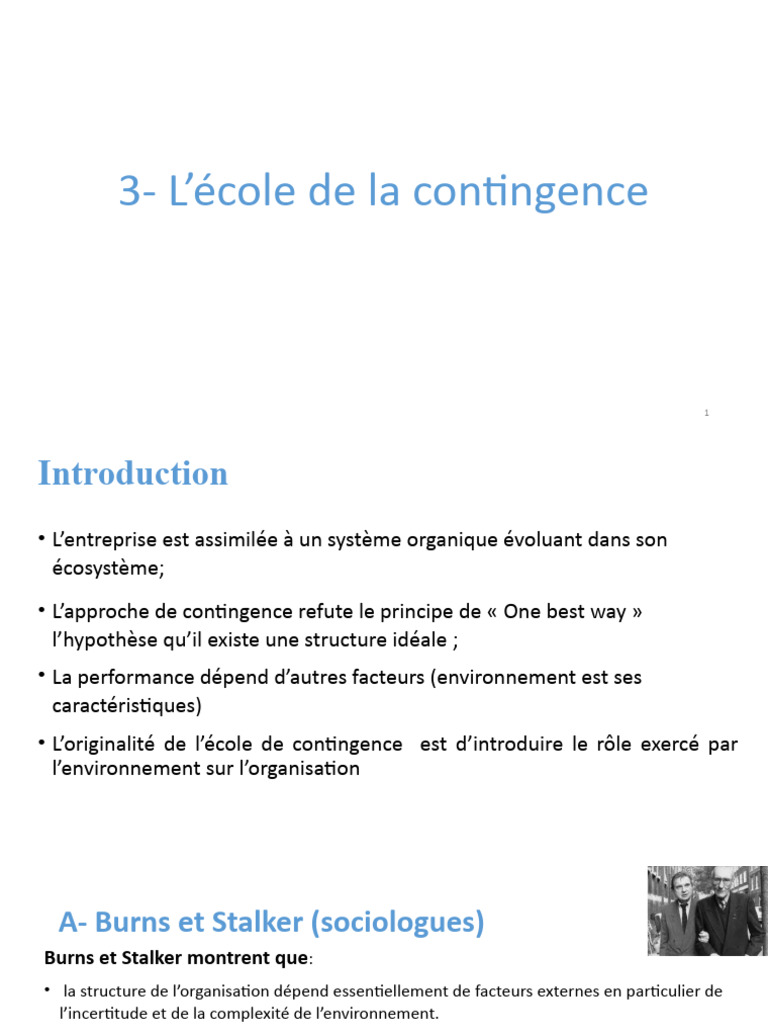 3-lécole de contingence | PDF | Économie