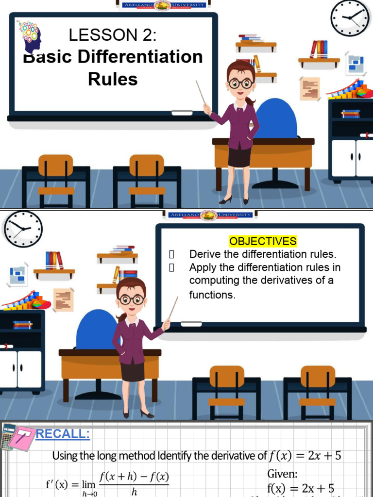 Lesson 2 Basic Differentiation Rules 2 | PDF | Technology & Engineering