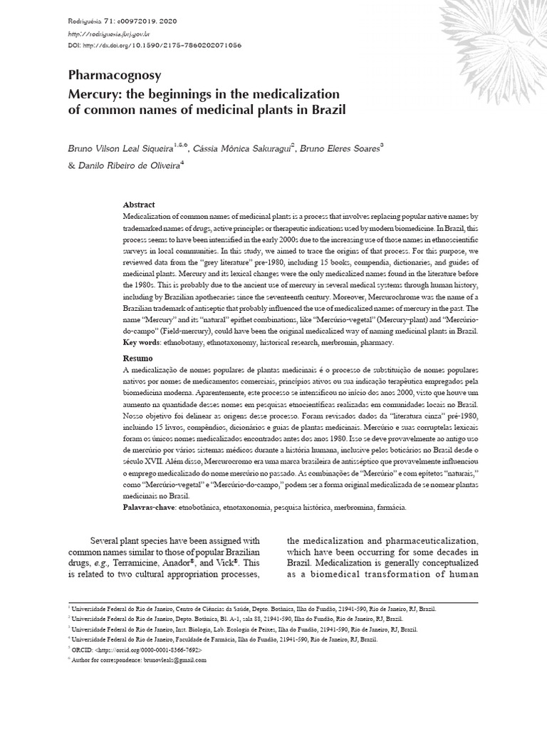Mercury The Beginnings in The Medicalization of Co | PDF | Medicine