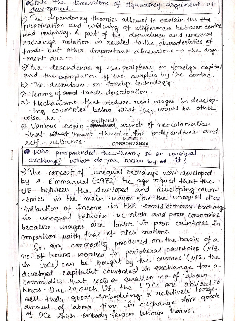 Dependency Theory | PDF