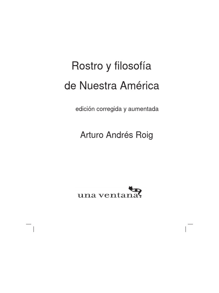 Rostro y Filosofía de Nuestra América (Selección) | PDF | Metafísica ...