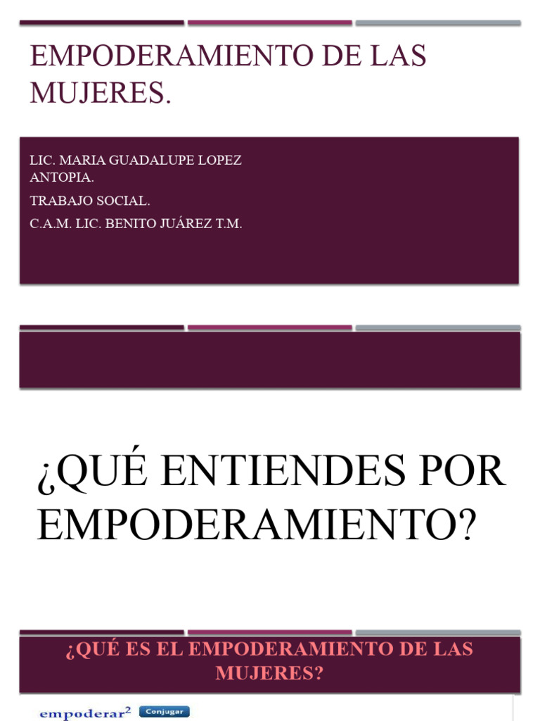 Empoderamiento de La Mujer | PDF