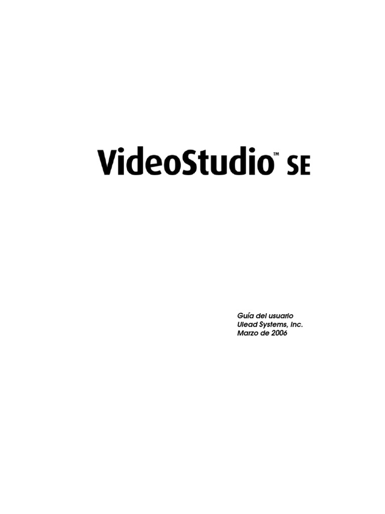 Ulead Video Studio 10 - Manual - Spanish | PDF | Point and Click ...
