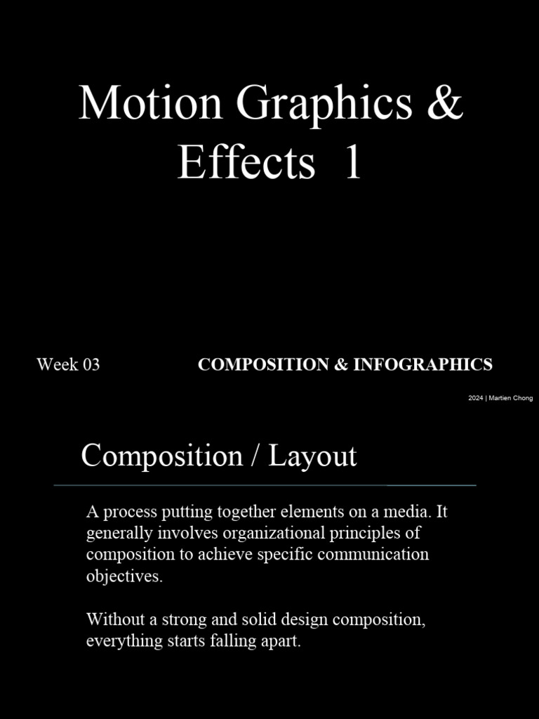 Motion Graphics Composition | PDF