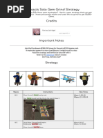 Solo Gem Grinding Guide | PDF | Science & Mathematics