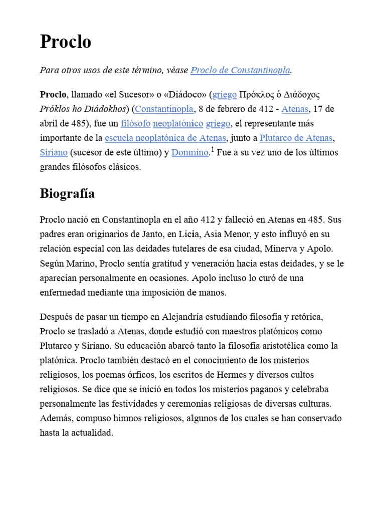 Proclo | PDF