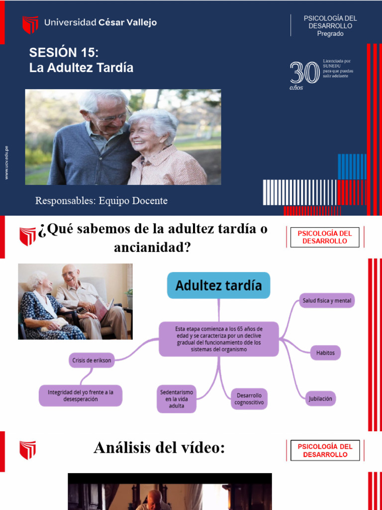 Sesión 15 | PDF | Adultos | Vejez