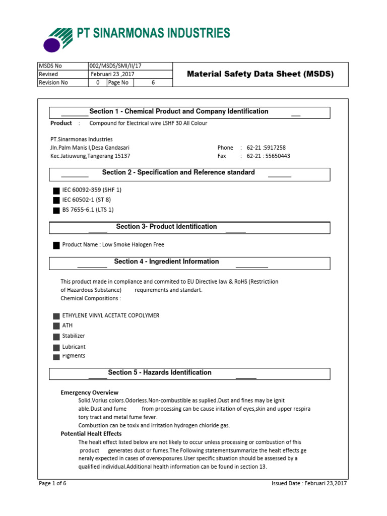 LSOH SHEATH BLACK | PDF | Water | Lung