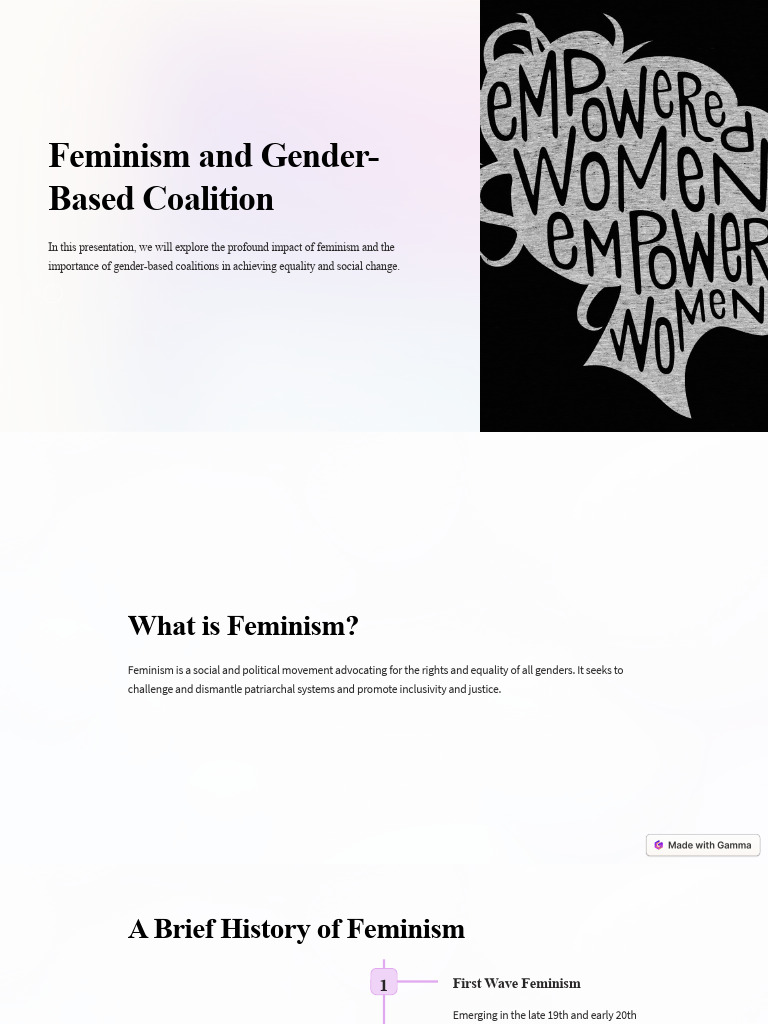 Feminism and Gender Based Coalition | PDF | Intersectionality | Gender Studies