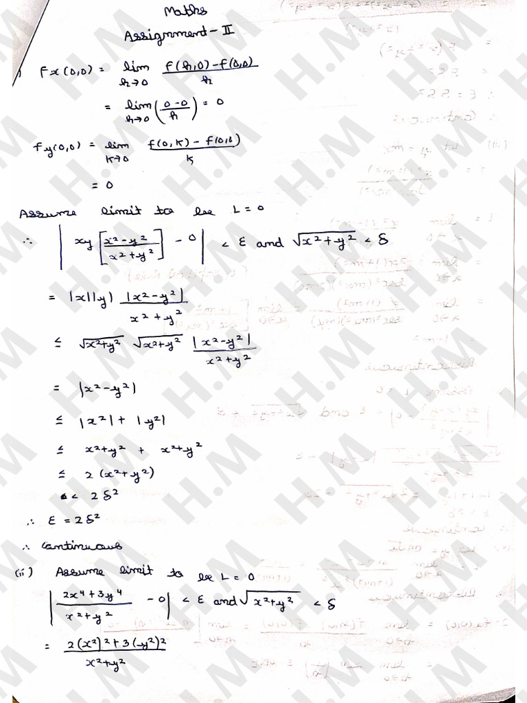 Maths Assignment 2 | PDF