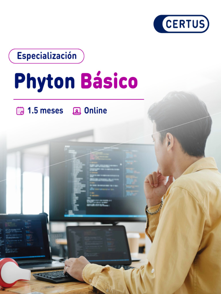 Brochure Phyton Basico | PDF | Python (lenguaje de programación) | Programación de computadoras