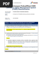 CSMS Pertamina | PDF
