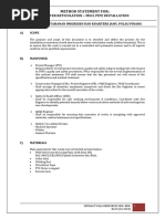 Method Statement - Water Reticulation Work | PDF | Pipe (Fluid ...