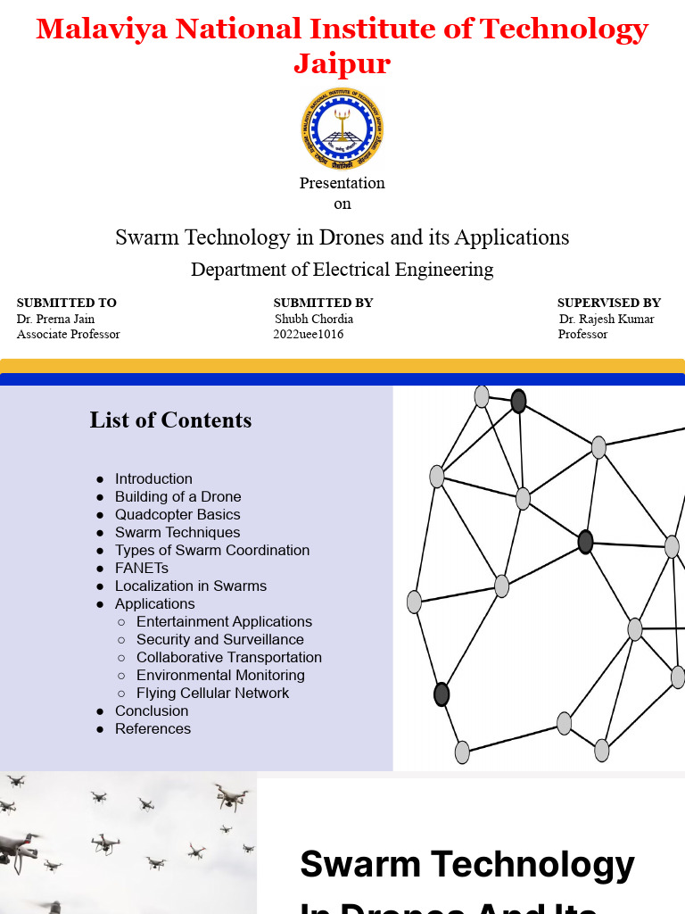 Swarm Technology in Drones and Its Applications | PDF | Unmanned Aerial ...