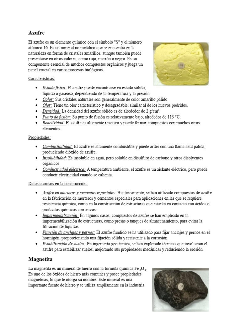 5 Minerales y Tipos de Suelos | PDF | Calcita | Cuarzo