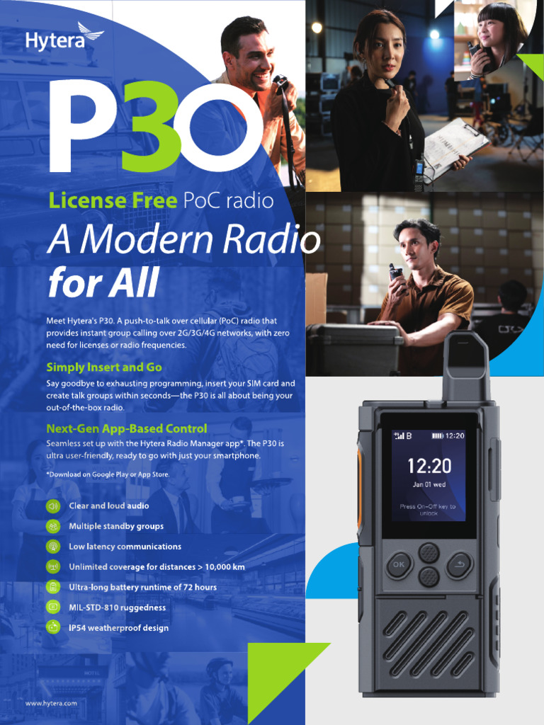 EN P30 (C) PoC+Radio Brochure PDF | PDF