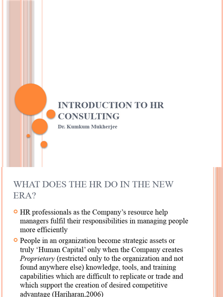 Introduction to HR Consulting_2 (1) | PDF | Human Resource Management ...