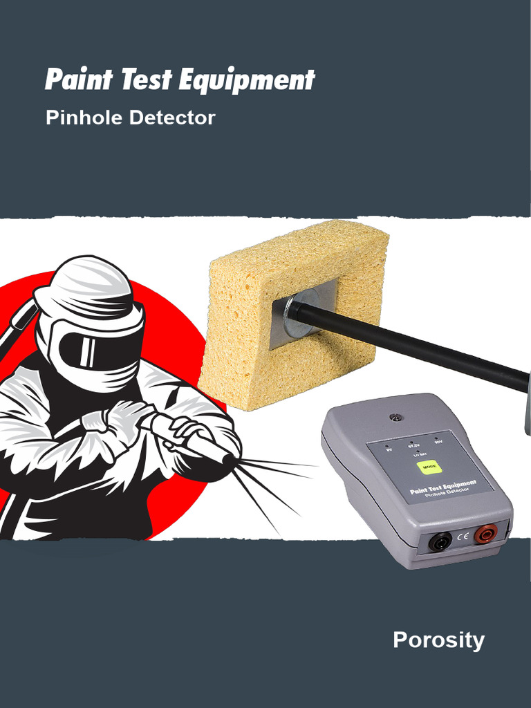 Pinhole Detector Data Sheet & Instructions | PDF | Corrosion | Calibration
