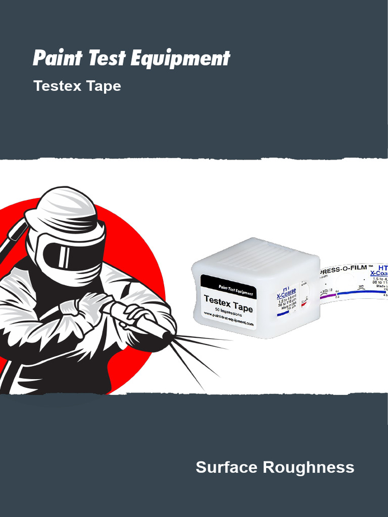 Testex Tape Data Sheet & Instructions | PDF | Calibration | Paint