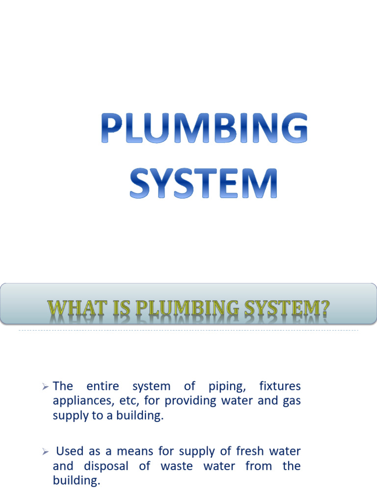 Lecture 9 - Plumbing Final | PDF | Sanitary Sewer | Plumbing
