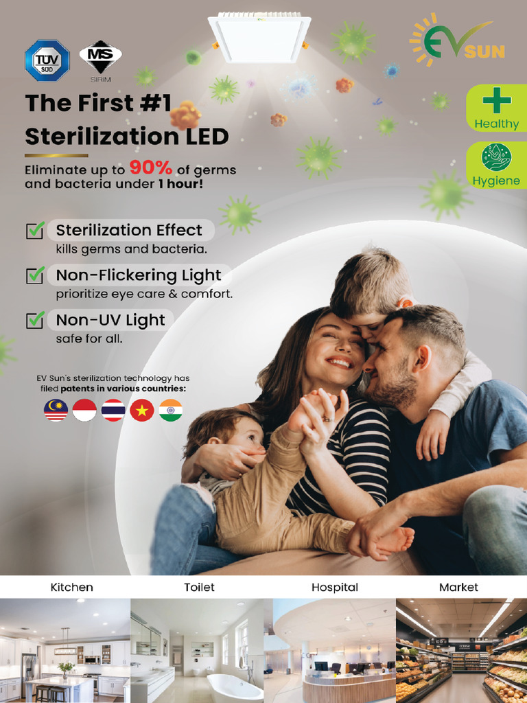 Sterlization LED Brochure | PDF | Lighting | Physical Phenomena