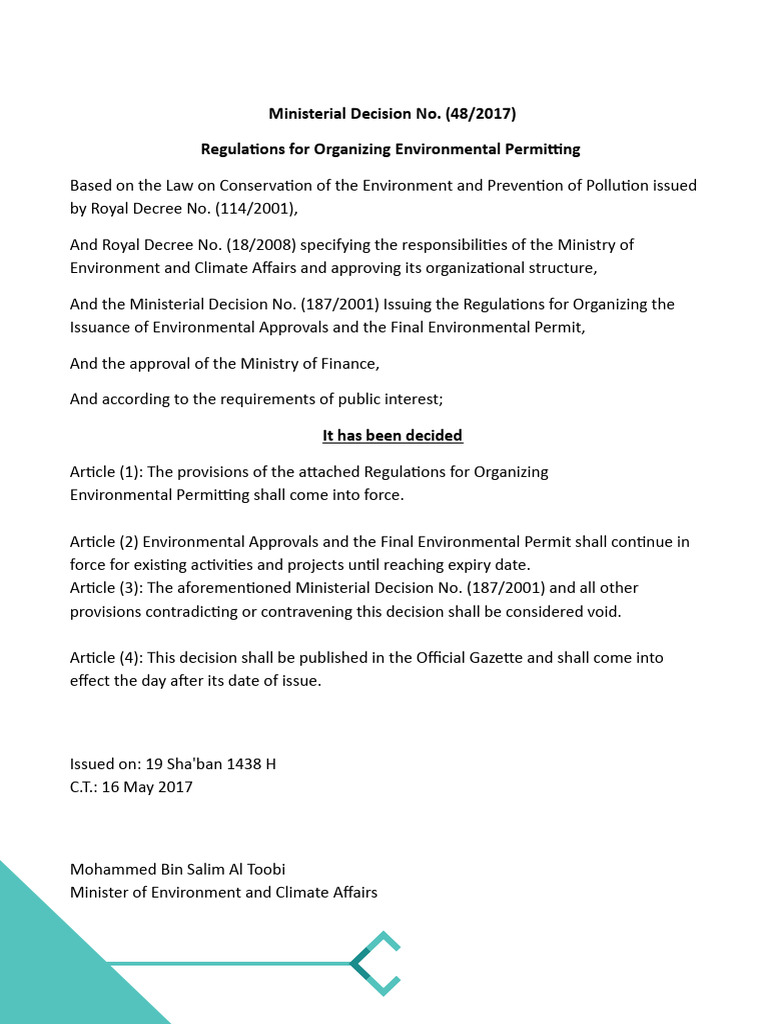 Environmental Permitting Guide | PDF | Environmental Impact Assessment ...