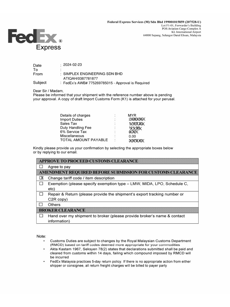K1 Form To Be Revise | PDF