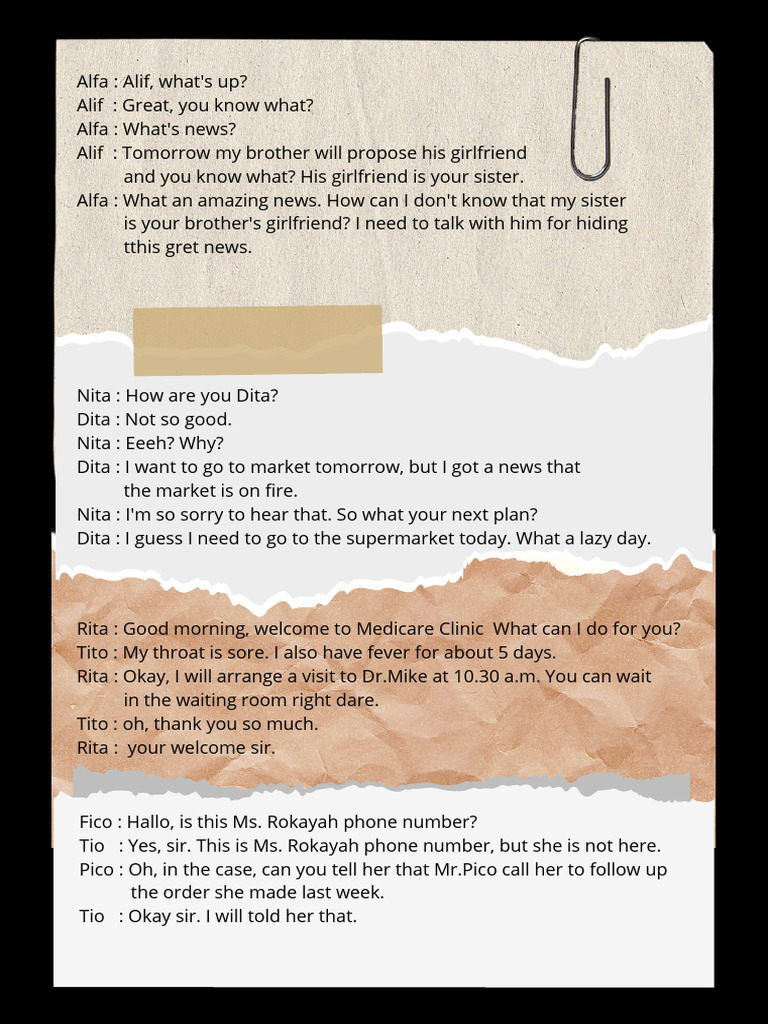 Conversation Examples | PDF
