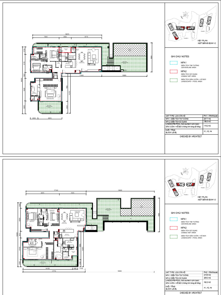 Penthouse Floor Plan (PH1.1 PH2.1) | PDF