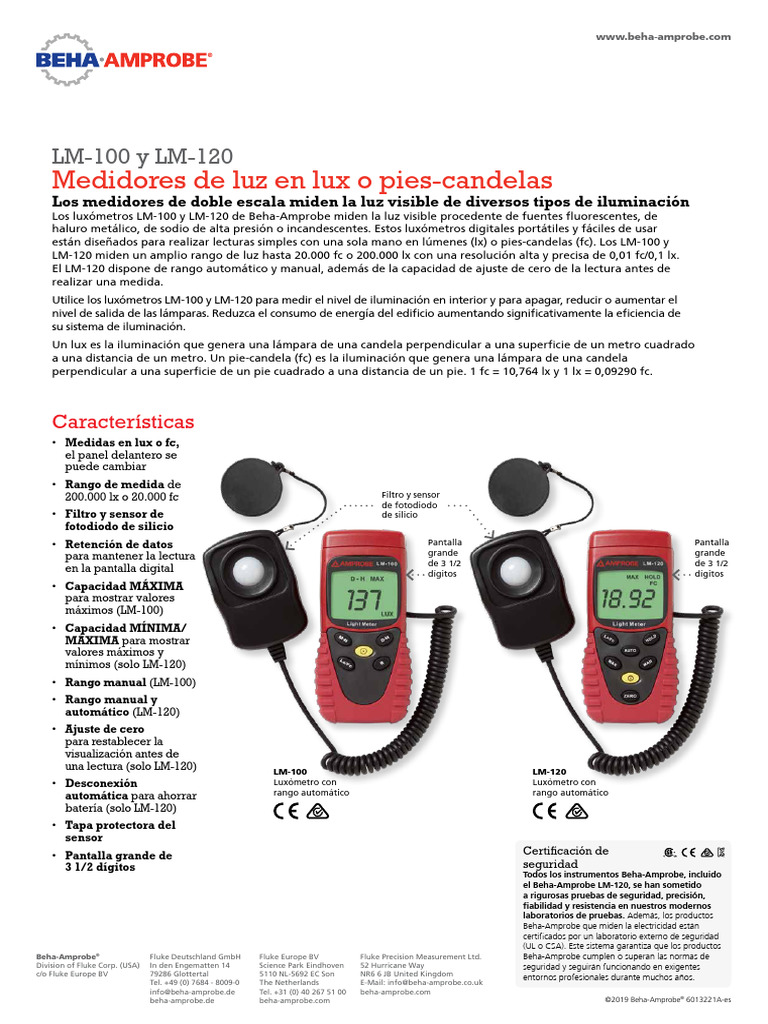 LM-100 - LM-120 - Ficha Técnica | PDF