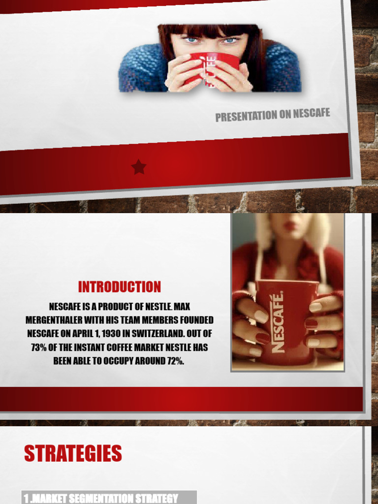 Presentation On Nescafe | PDF | Marketing | Market Segmentation