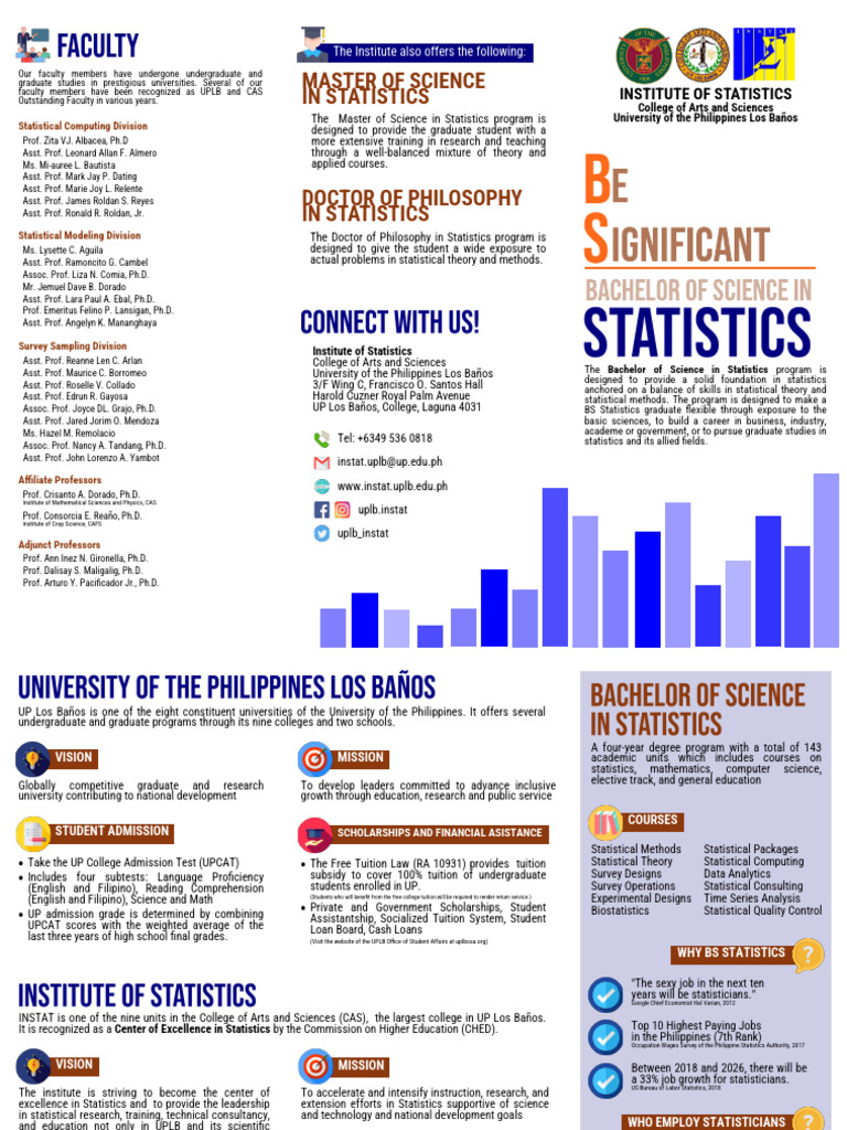Uplb Bs Stat Brochure Rev 2023 | PDF | Statistics | Science