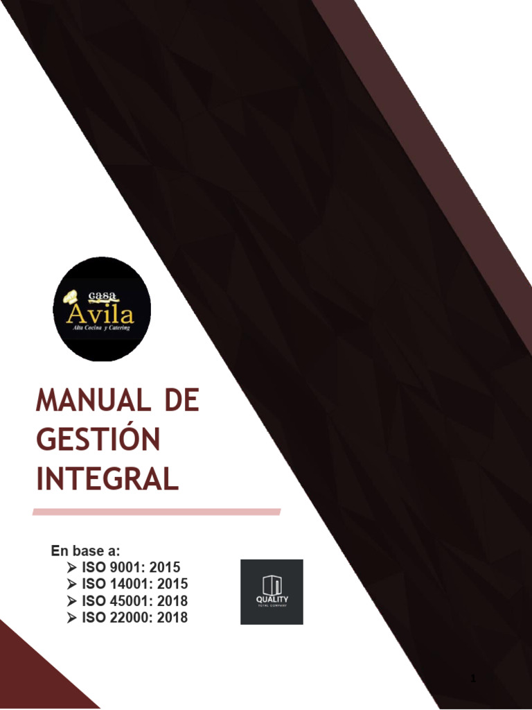 Manual de Gestion | PDF | Calidad (comercial) | Sistema de manejo de calidad