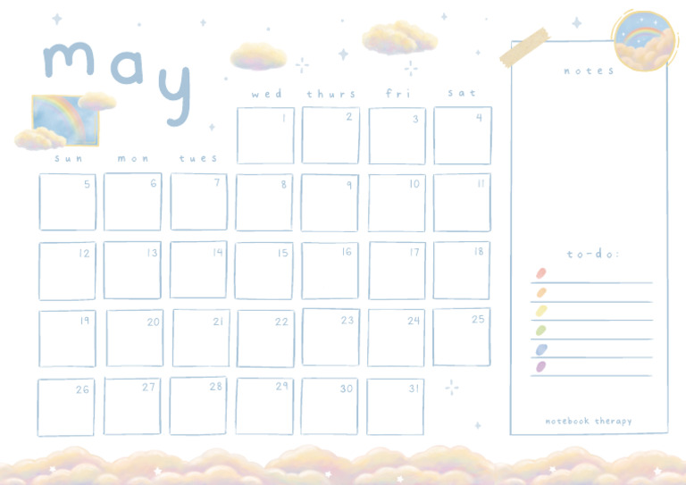 May 2024-Calendar Printable | PDF