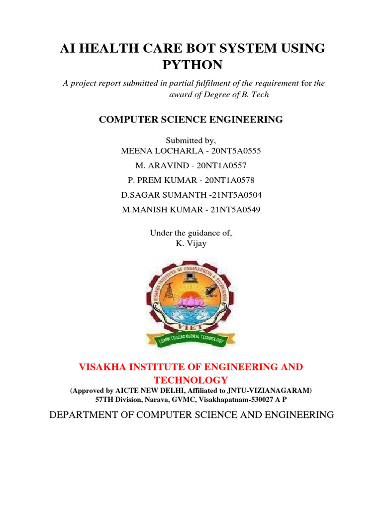 AI Healthcare Bot System in Python | PDF | Artificial Neural Network ...