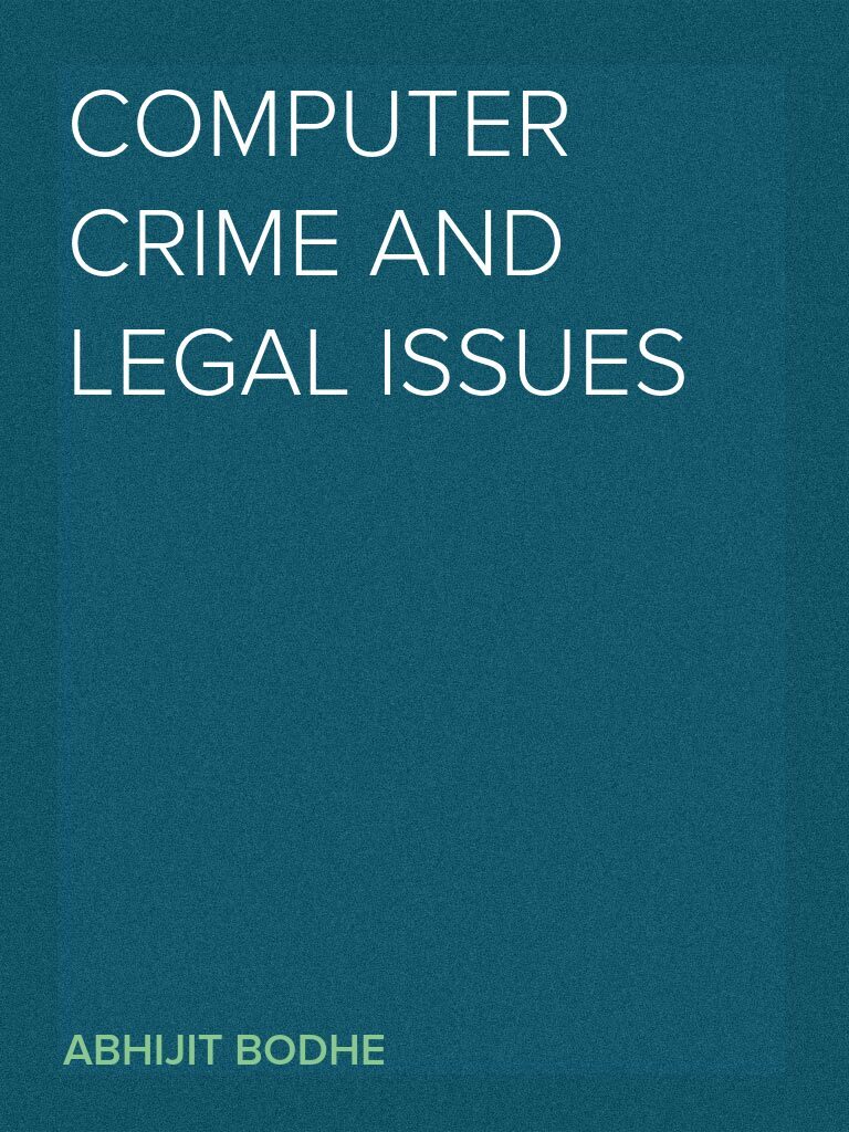 Computer Crime and Legal Issues Digital Forensics | PDF | Digital ...