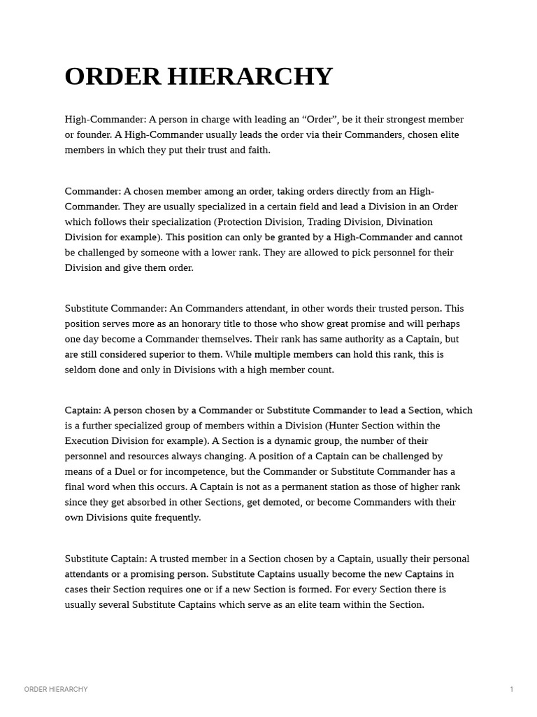 ORDER_HIERARCHY-3 | PDF