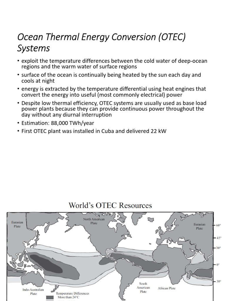 ch2 OTEC Class | PDF | Water | Energy Technology