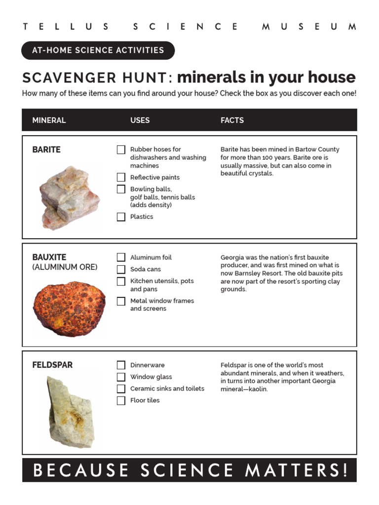 Tellus Scavenger - Minerals 1 | PDF | Quartz | Materials