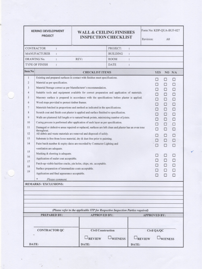 Checklist Painting | PDF