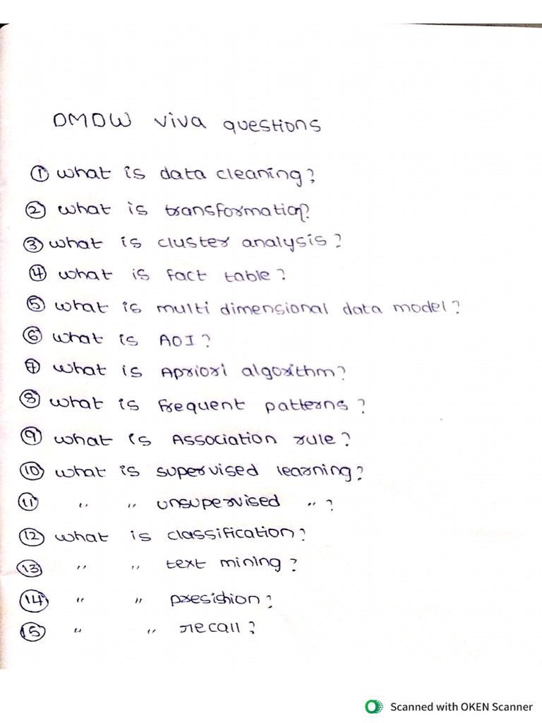 Viva Questions | PDF