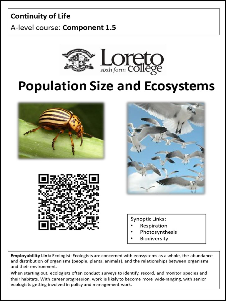 Populations Completed Booklet | PDF | Primary Production | Ecosystem