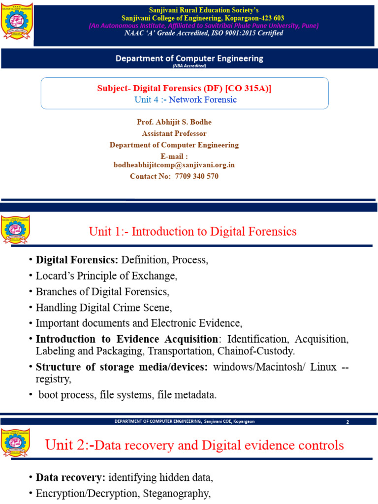 Concept: - Network Forensic | PDF | Computer Forensics | Digital Forensics