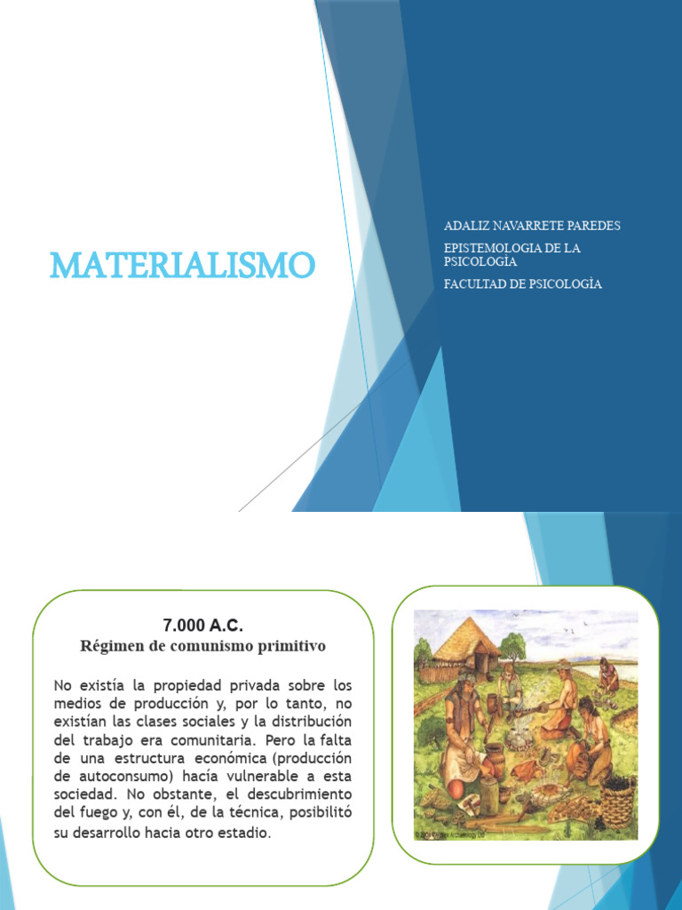 Navarrete Adaliz Materialismo | PDF | Capitalismo | Feudalismo