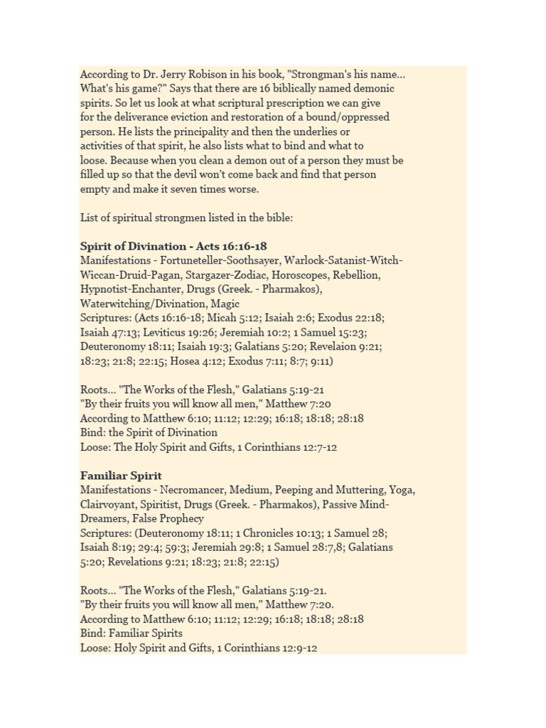 16 Spirits | PDF | Bible | Gospel Of Matthew