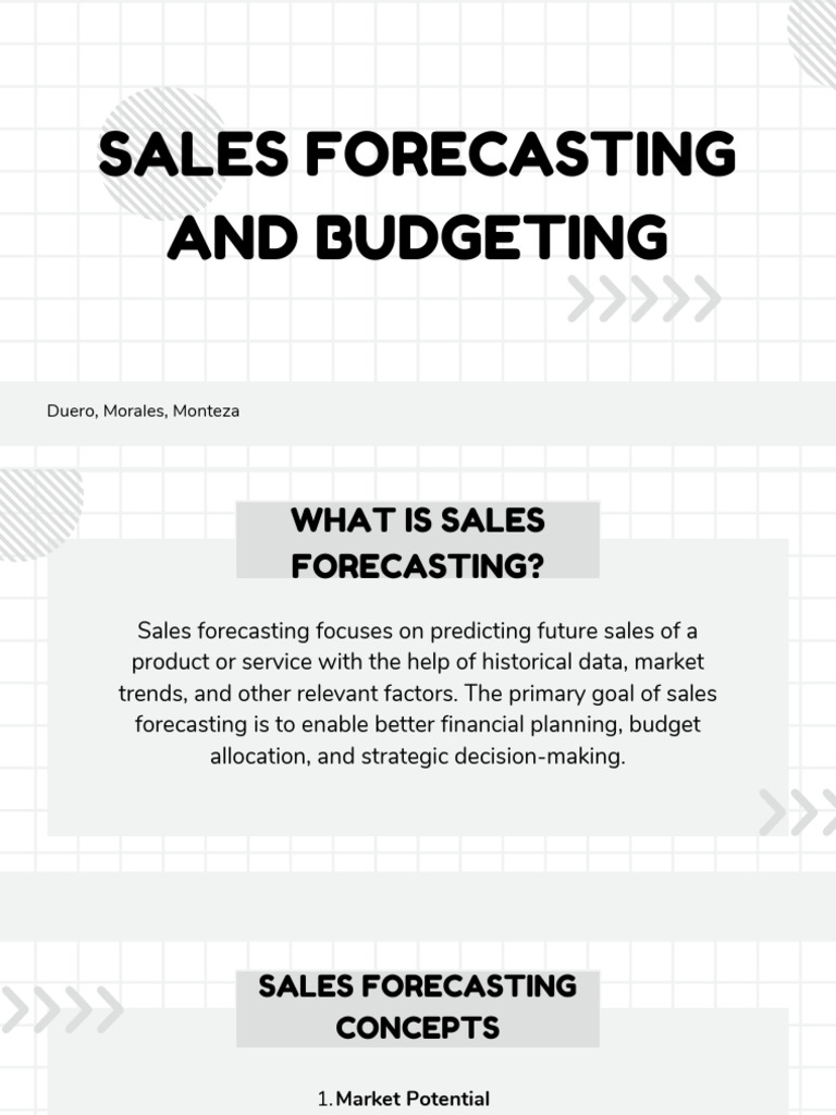 Sales Forecasting and Budgeting | PDF | Forecasting | Budget